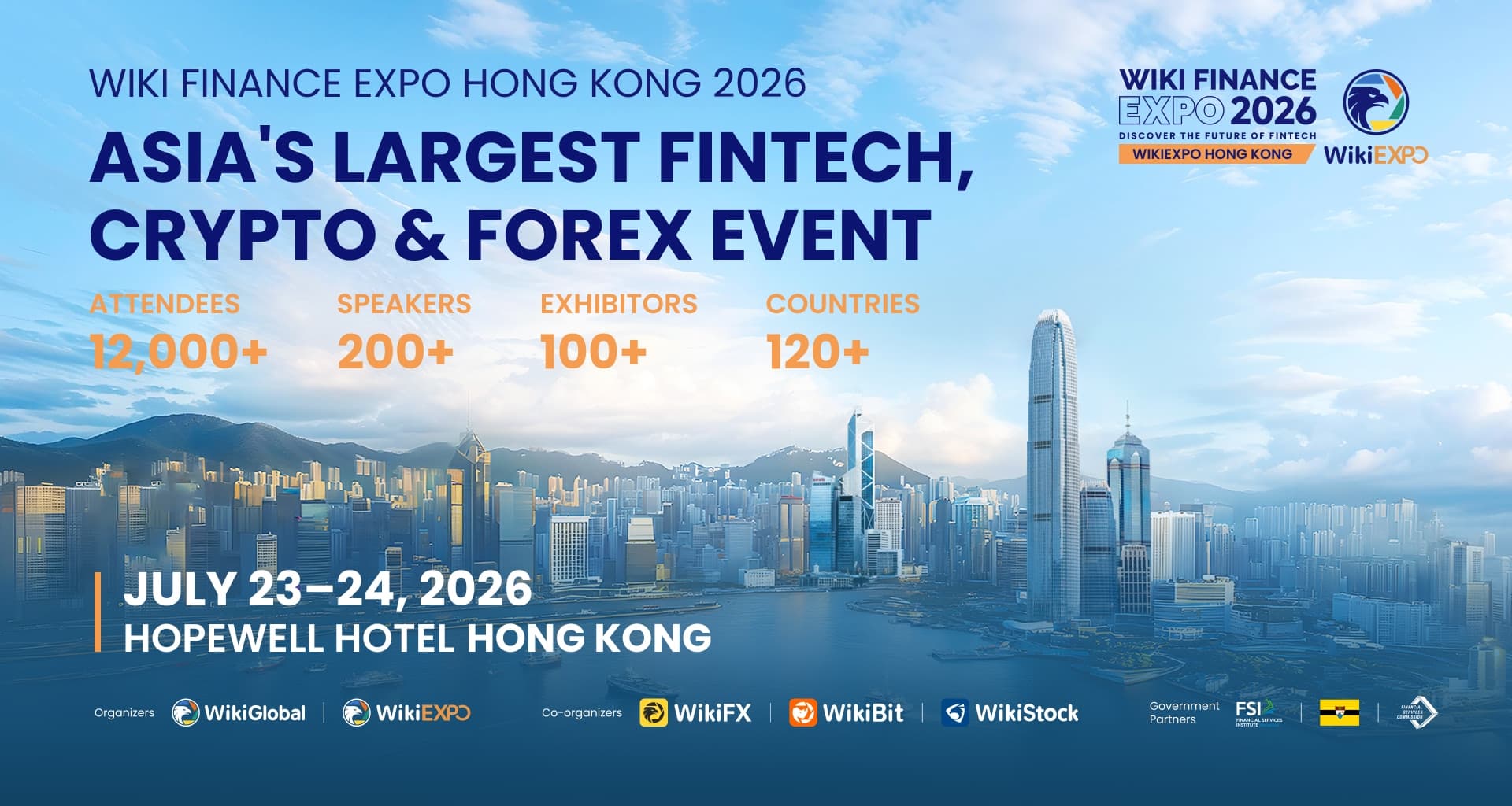 Wiki Finance Expo Hong Kong 2026: Asia's Largest Fintech and Web3.0 ...